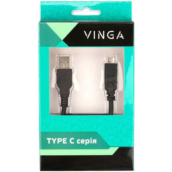 ᐉ Кабель Vinga USB 2.0 Type-C to AM 1 м (USBAMCM02-1.0) • Краща ціна в ...