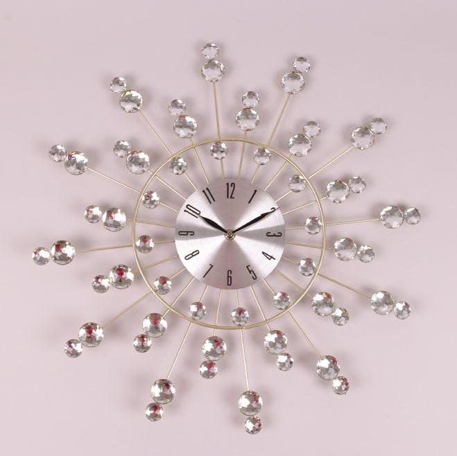 ᐉ Часы металлические с стразами Flora D-50 см (38185)