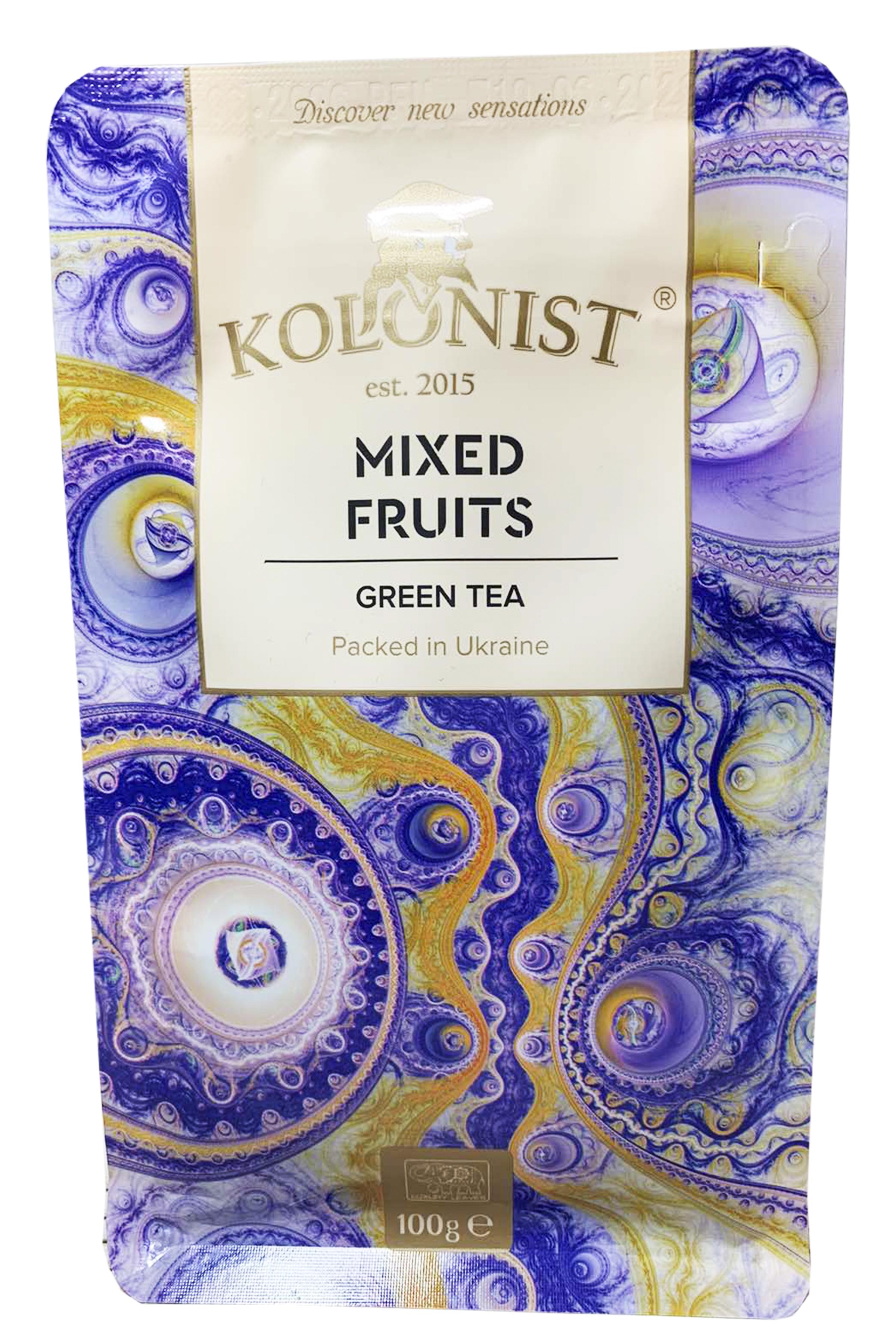 ᐉ Чай зеленый Kolonist Фруктовый микс 100 г (58497) • Купить в Киеве, Украине • Лучшая цена в ...