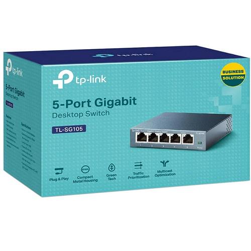 ᐉ Коммутатор TP-Link TL-SG105 неуправляемый 5 портов 10/100/1000 Мбит/с ...