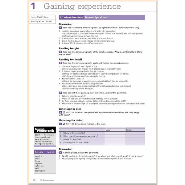 ᐉ Підручник The Business 2.0 B1 Pre-Intermediate Student's Book with ...