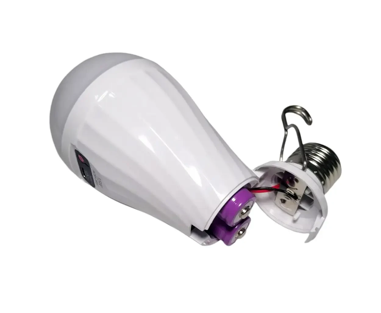 ᐉ Светодиодная лампа с аккумуляторами 2х18650 Z-726 цоколь E27 TYPE-C (23157552) • Купить в ...