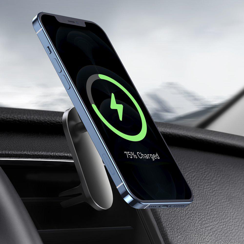 ᐉ Тримач-безпровідна зарядка для iPhone 12 в машину Baseus Big Energy ...