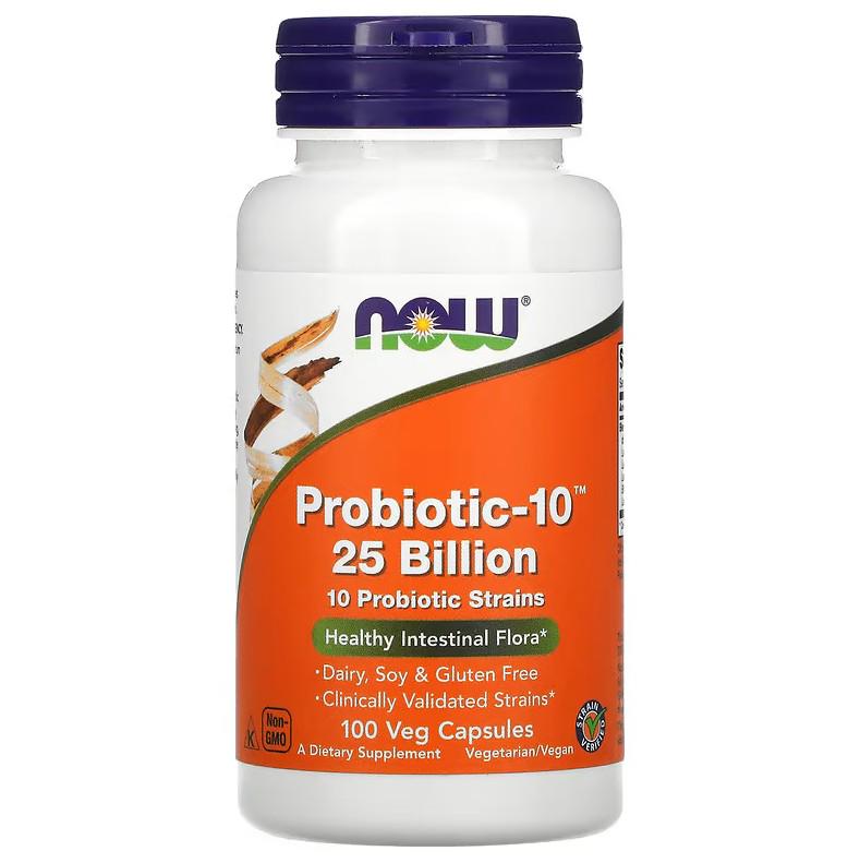 ᐉ Пробиотик Now Foods Probiotic-10 25 Billion 100 капсул