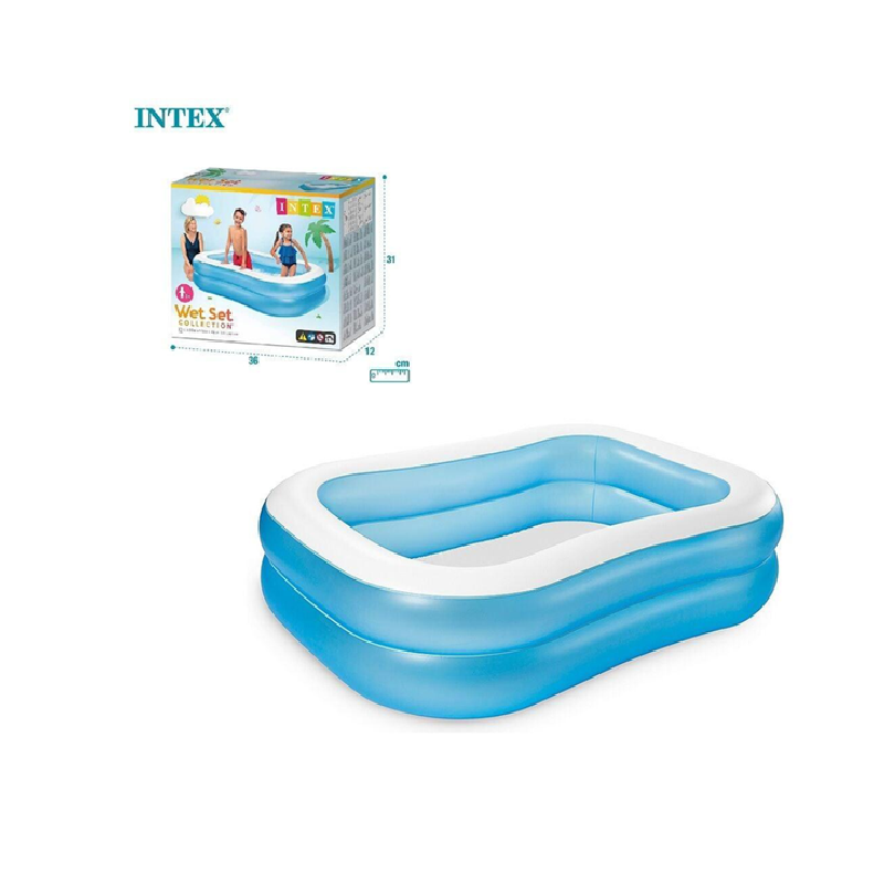 ᐉ Басейн надувний дитячий Intex 57180 NP Сімейний 203х152х48 см 540 л ...