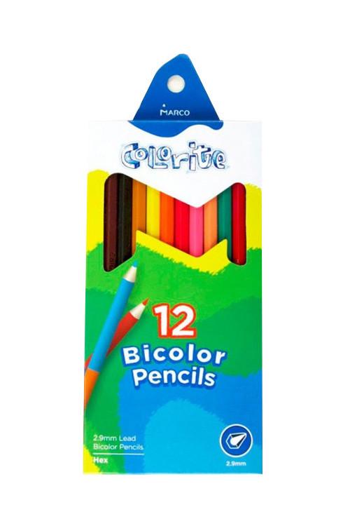 ᐉ Олівці кольорові Colorite 12 шт двосторонні 24 кольори • Краща ціна в ...