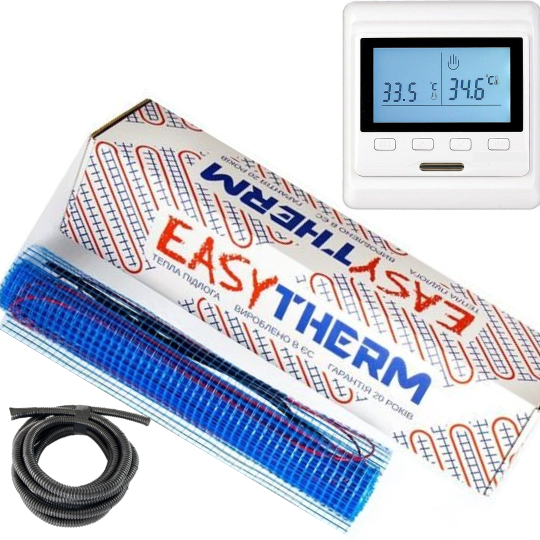 ᐉ Комплект тепла підлога Easytherm + програмований термостат 6 м² • Краща ціна в Києві, Україні ...