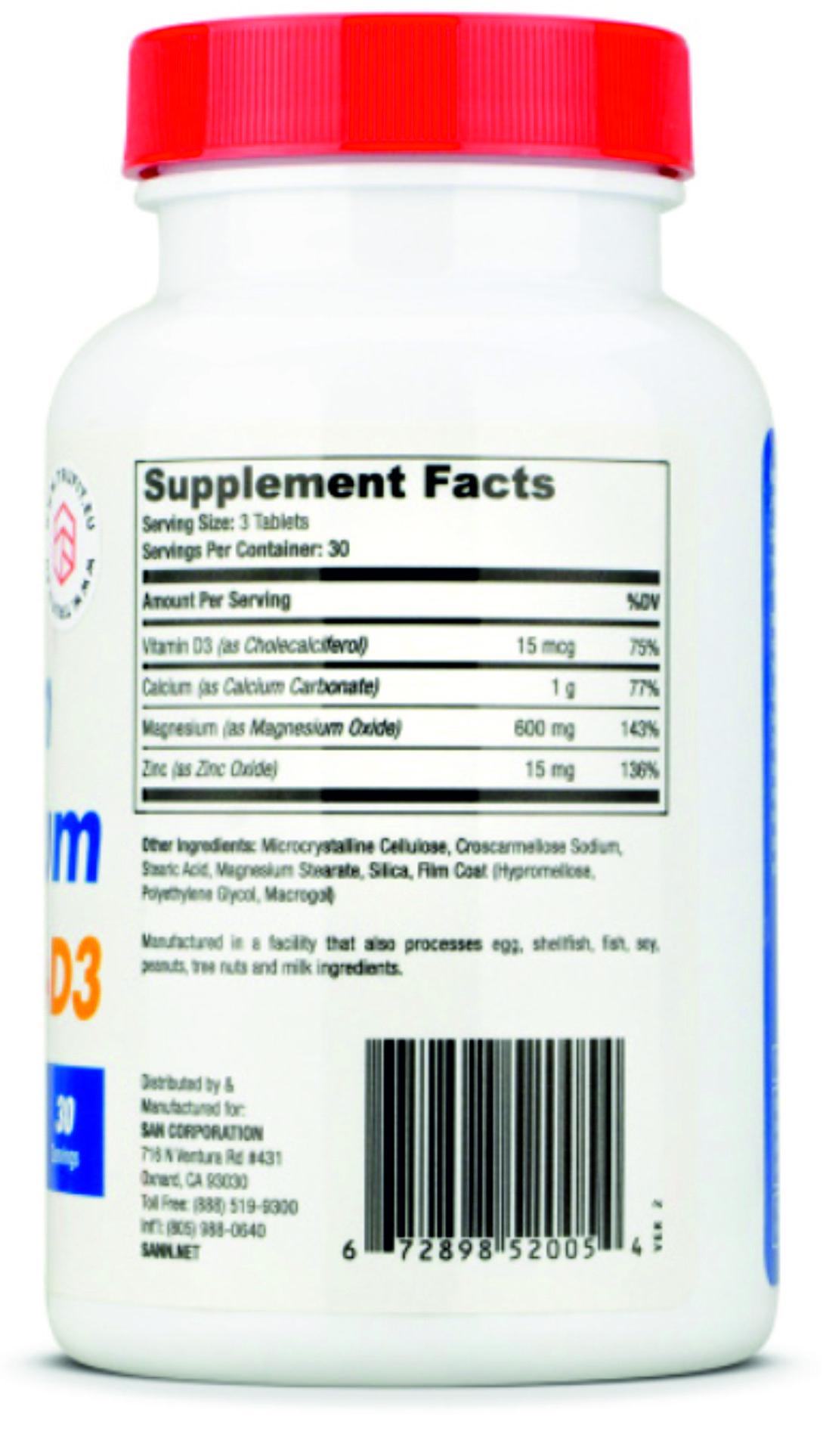 ᐉ Вітаміни Calcium Magnesium Zinc+D3 90 таблеток • Краща ціна в Києві ...