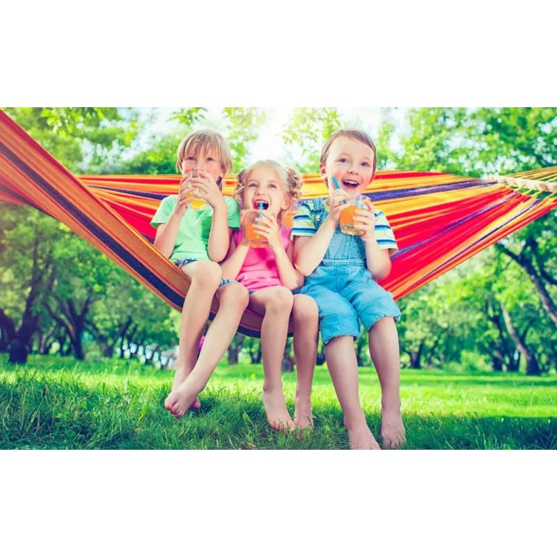 ᐉ Гамак підвісний для саду 200x120 см Червоний (86234) • Краща ціна в ...