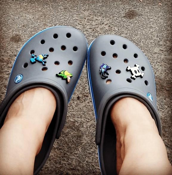 Charcoal ocean crocs store