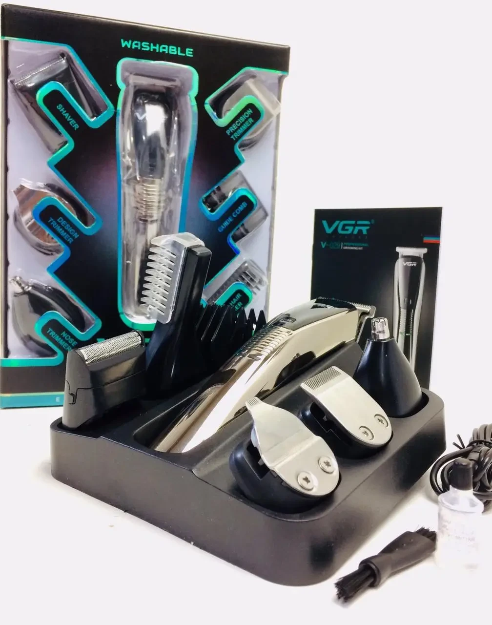 ᐉ Машинка для стрижки волосся VGR V-029 акумуляторна 6в1 • Краща ціна в Києві, Україні • Купити ...