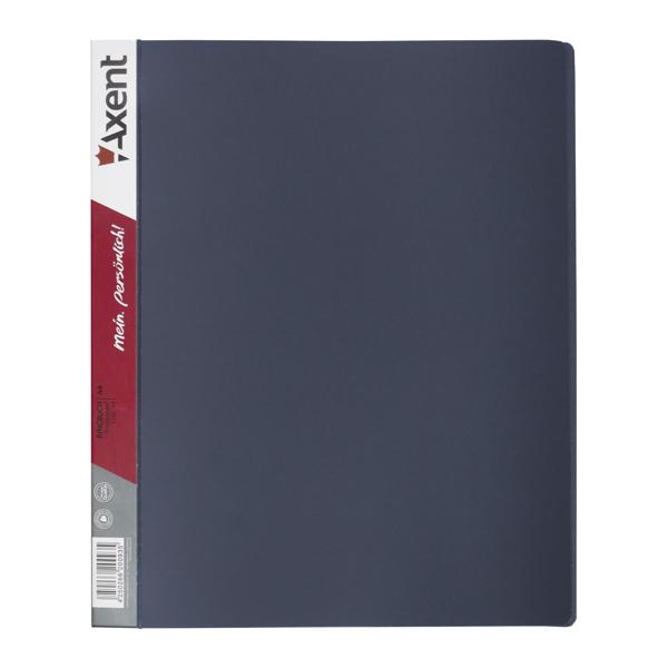ᐉ Папка Axent на 4-х кільцях А4 35 мм поліпропілен Сірий (1208-03-a) • Краща ціна в Києві ...