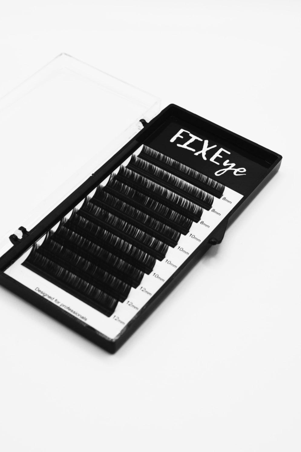 ᐉ Вії для нарощування FIXEye SILK LASH 10 ліній MIX C-0,05 мм 8/10/12 ...