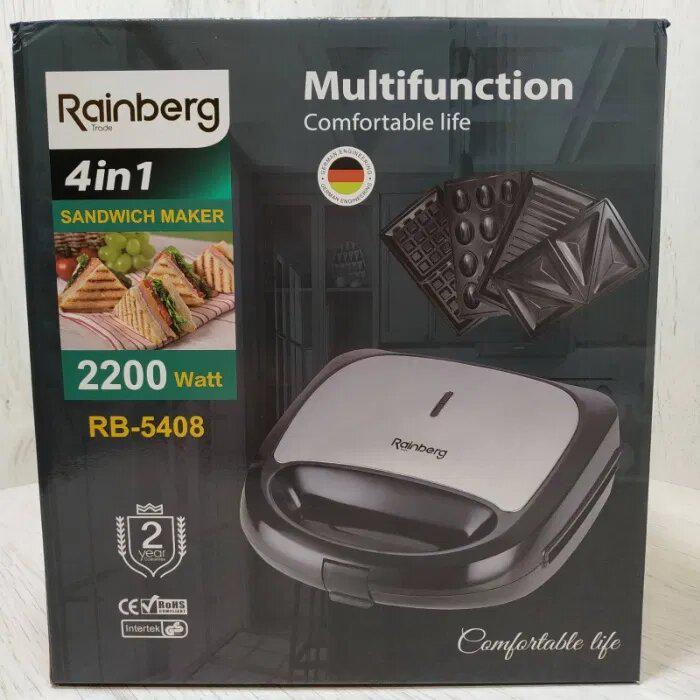 ᐉ Мультипекарь Rainberg RB-5408 4 в 1 • Купить в Киеве, Украине • Лучшая цена в Эпицентр