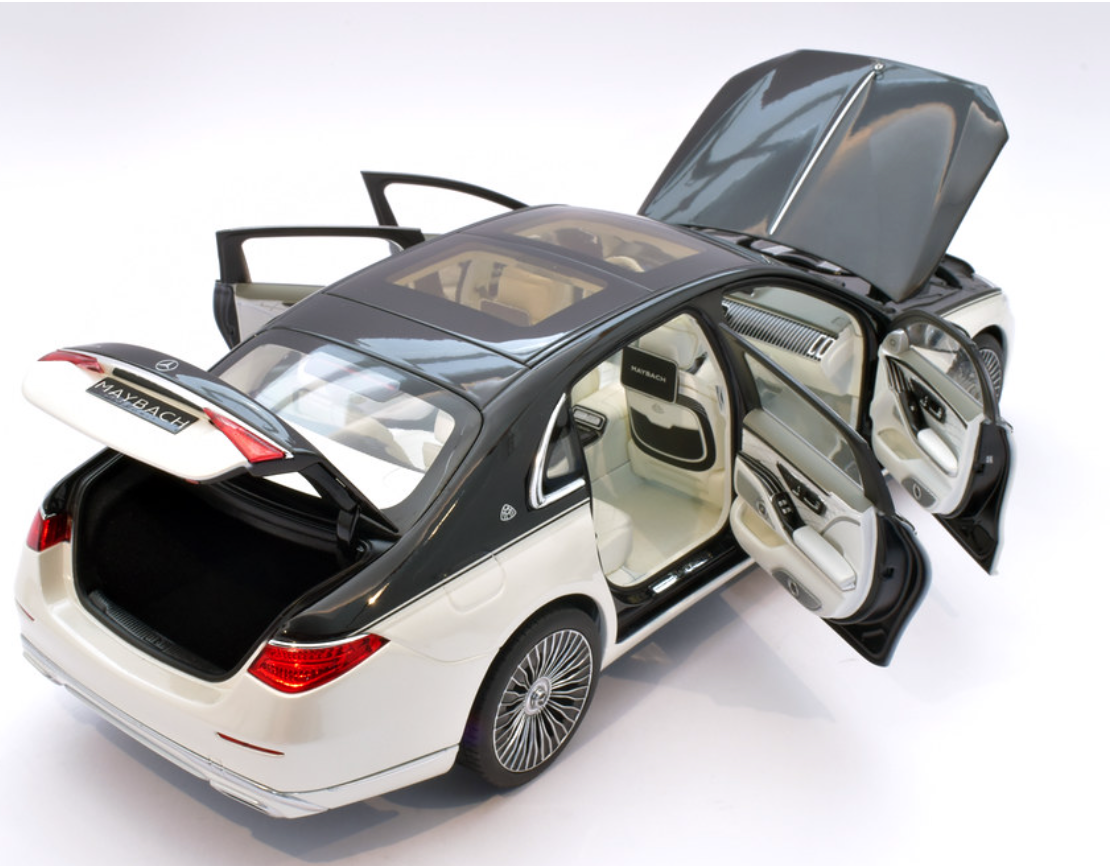 ᐉ Модель автомобиля 1:18 Mercedes-Benz Maybach S680 Z223 2021 White ...