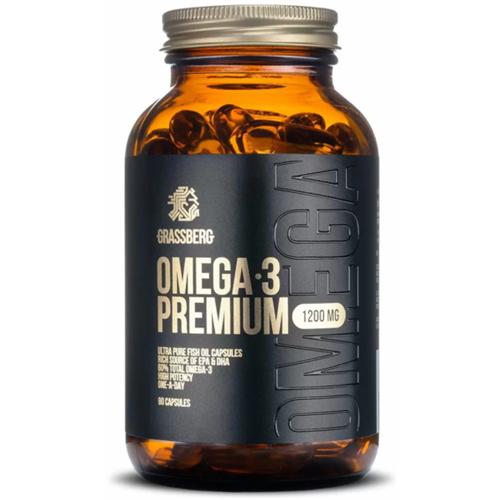 Омега 3 Grassberg Omega-3 Premium 1200 мг 90 Caps • Краща ціна в Києві ...