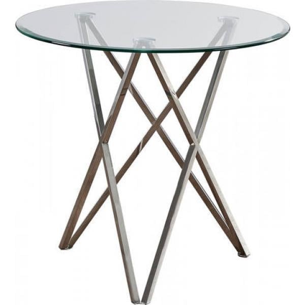 ᐉ Стол кухонный кухонный Vetro MebelT-316 круглый/закаленное стекло ...