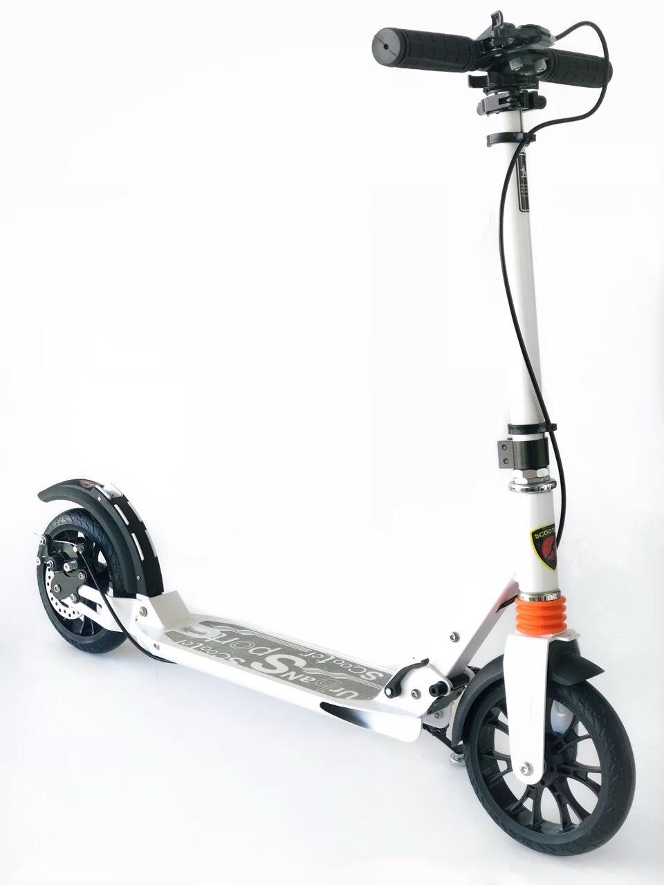 ᐉ Самокат Scooter з дисковими гальмами 117-B1 Білий • Краща ціна в ...