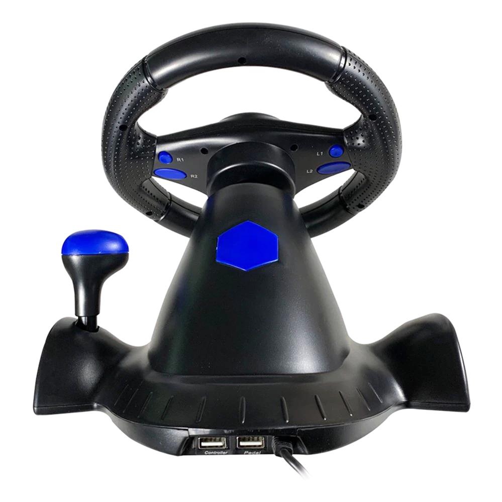ᐉ Игровой руль Vibration Steering wheel с педалями и коробкой передач ...