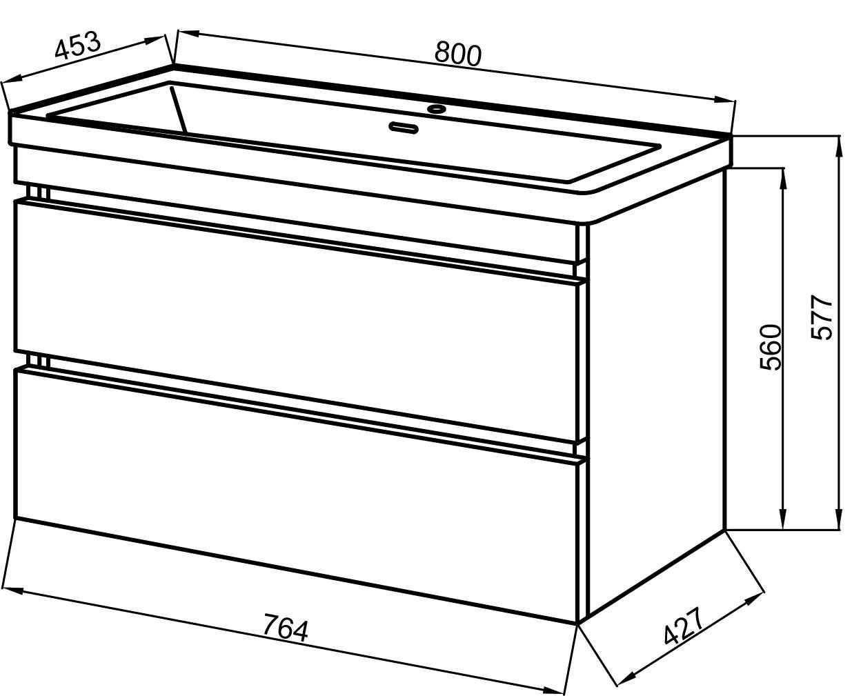 ᐉ Тумба підвісна Юввіс Монако з умивальником Канте 80 см 13992251 • Краща ціна в Києві