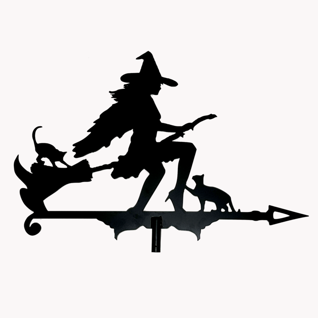 ᐉ Флюгер на дах маленький Баба Яга 2 на альтанку/колодязь/огорожу 75x55 ...