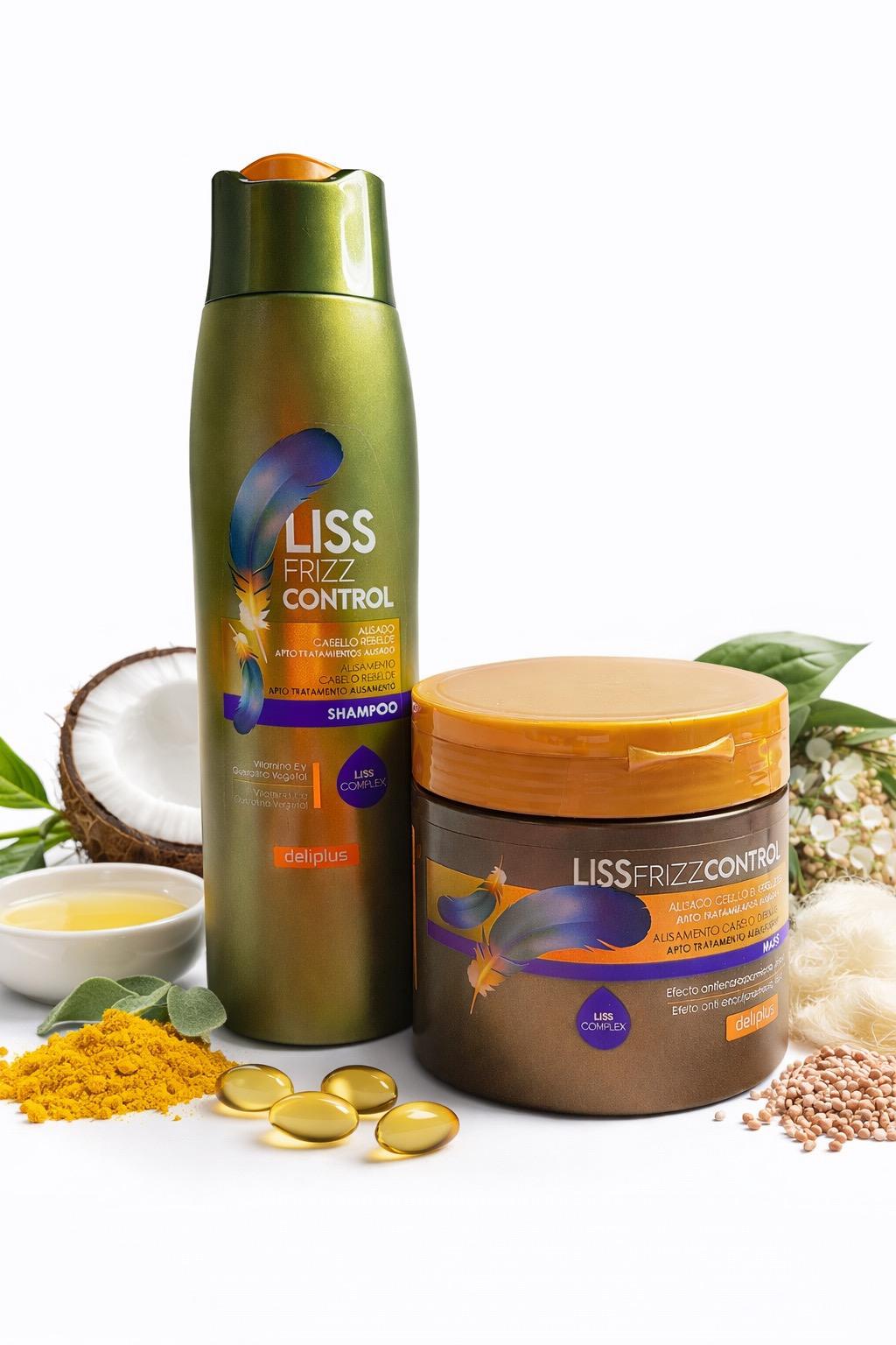 ᐉ Набір для гладкості волосся Deliplus Liss Frizz Control шампунь та ...