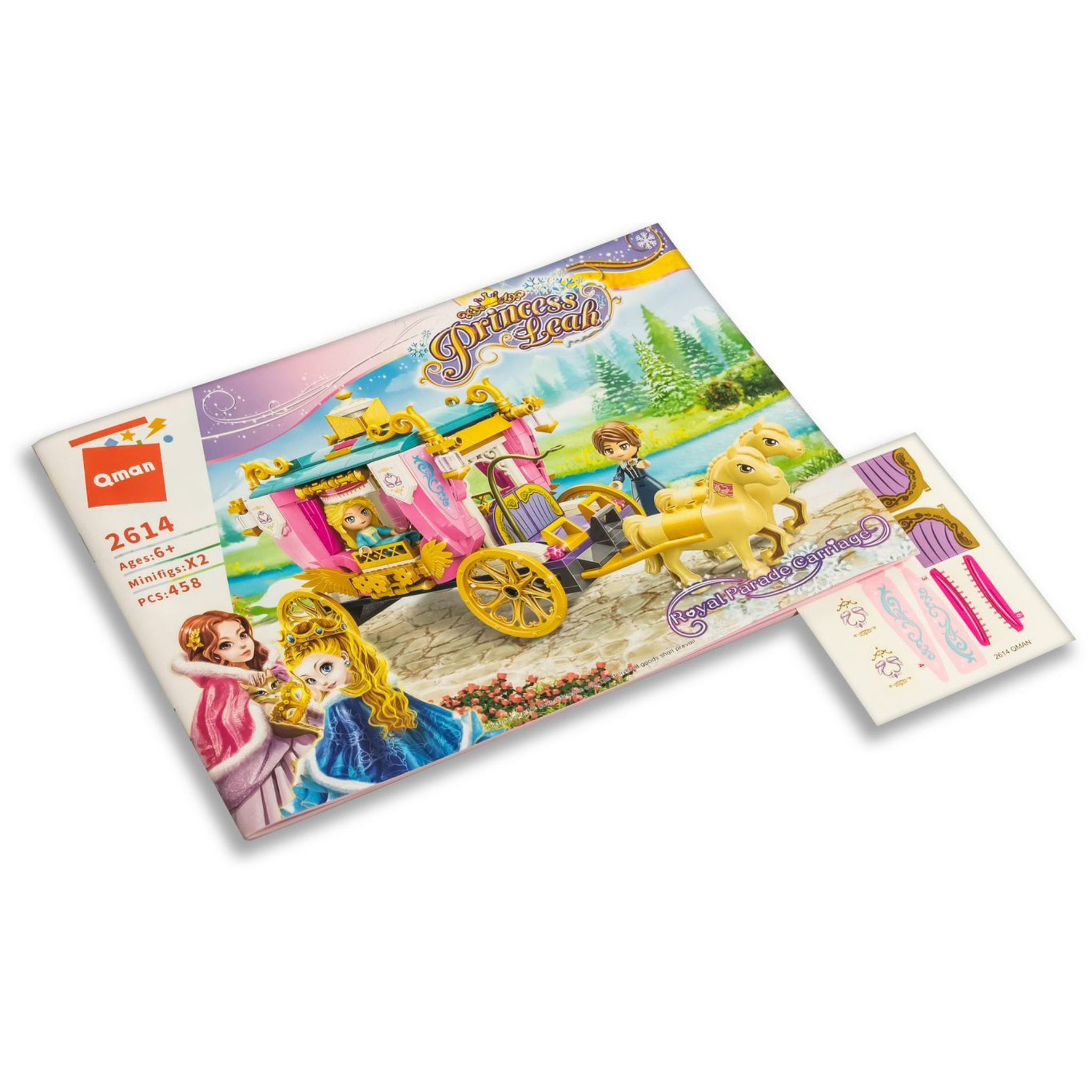ᐉ Конструктор Qman Princess Leah 2614 Карета з кіньми 458 деталей (2614 ...