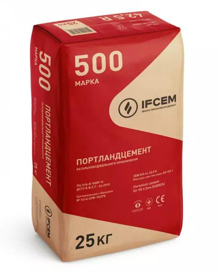 ᐉ Цемент IFCEM ПЦ I-500-Н без шлака 25 кг • Купить в Киеве, Украине ...