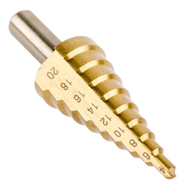 ᐉ Свердло ступінчасте Intertool SD-5820 по металу 4-20 мм • Краща ціна в Києві, Україні • Купити ...