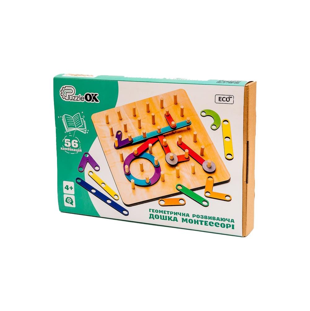 ᐉ Настільна гра PuzzleOK Дошка Монтессорі (SR-113-N-281) • Краща ціна в Києві, Україні • Купити ...