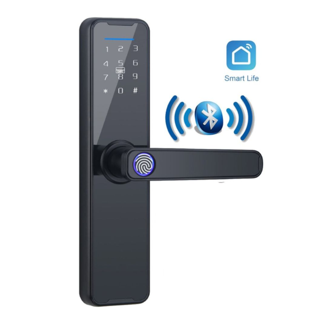 ᐉ Дверна ручка Smart Bluetooth з кодовим замком зі сканером відбитка ...