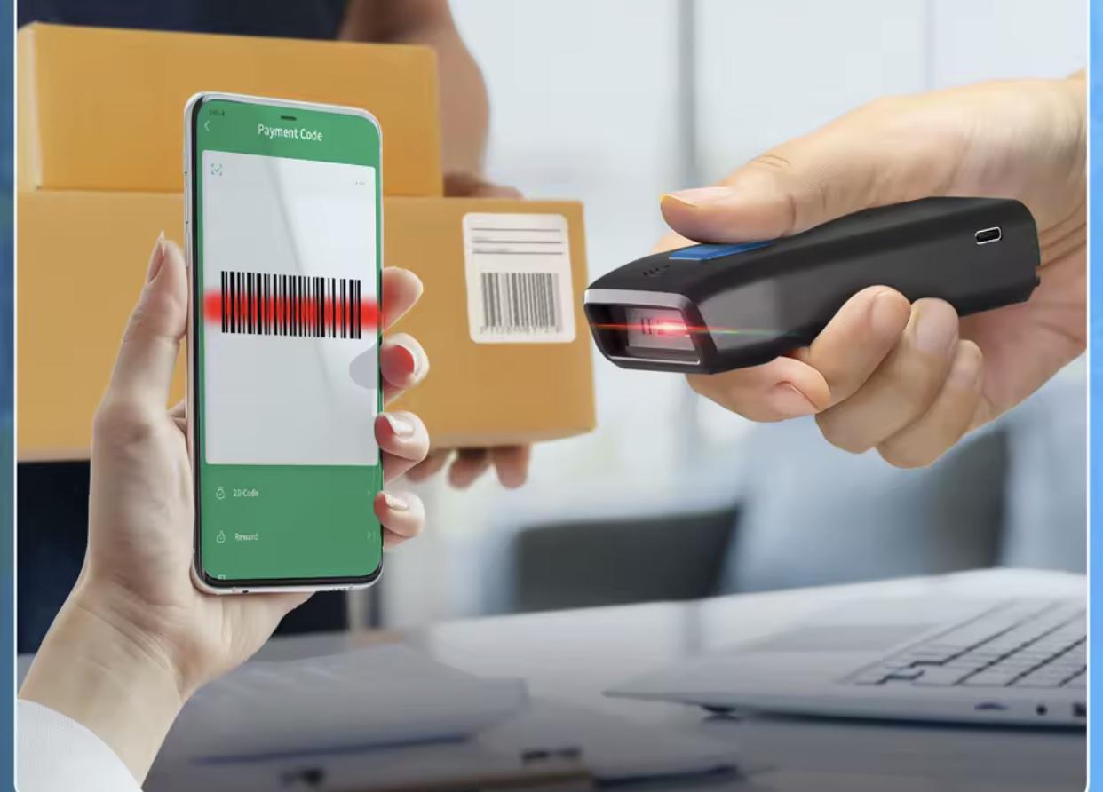 ᐉ Сканер штрих-кодів бездротовий Netum Z2 Pro Bluetooth 1D/2D для пРРО ...