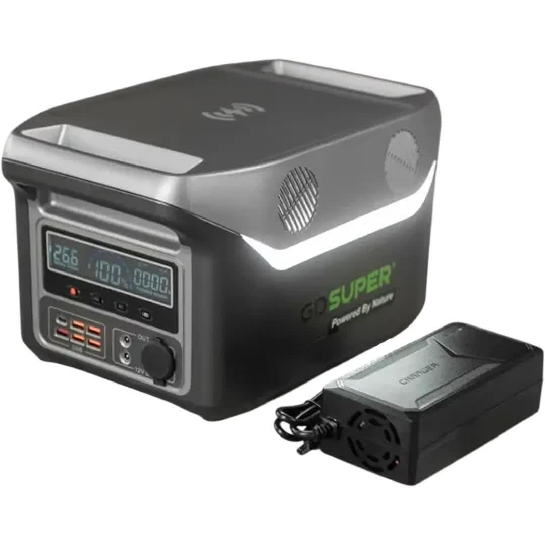 ᐉ Зарядна станція портативна GD Super GD-HL-1200W-24V 1200 Вт (29662422) • Краща ціна в Києві ...