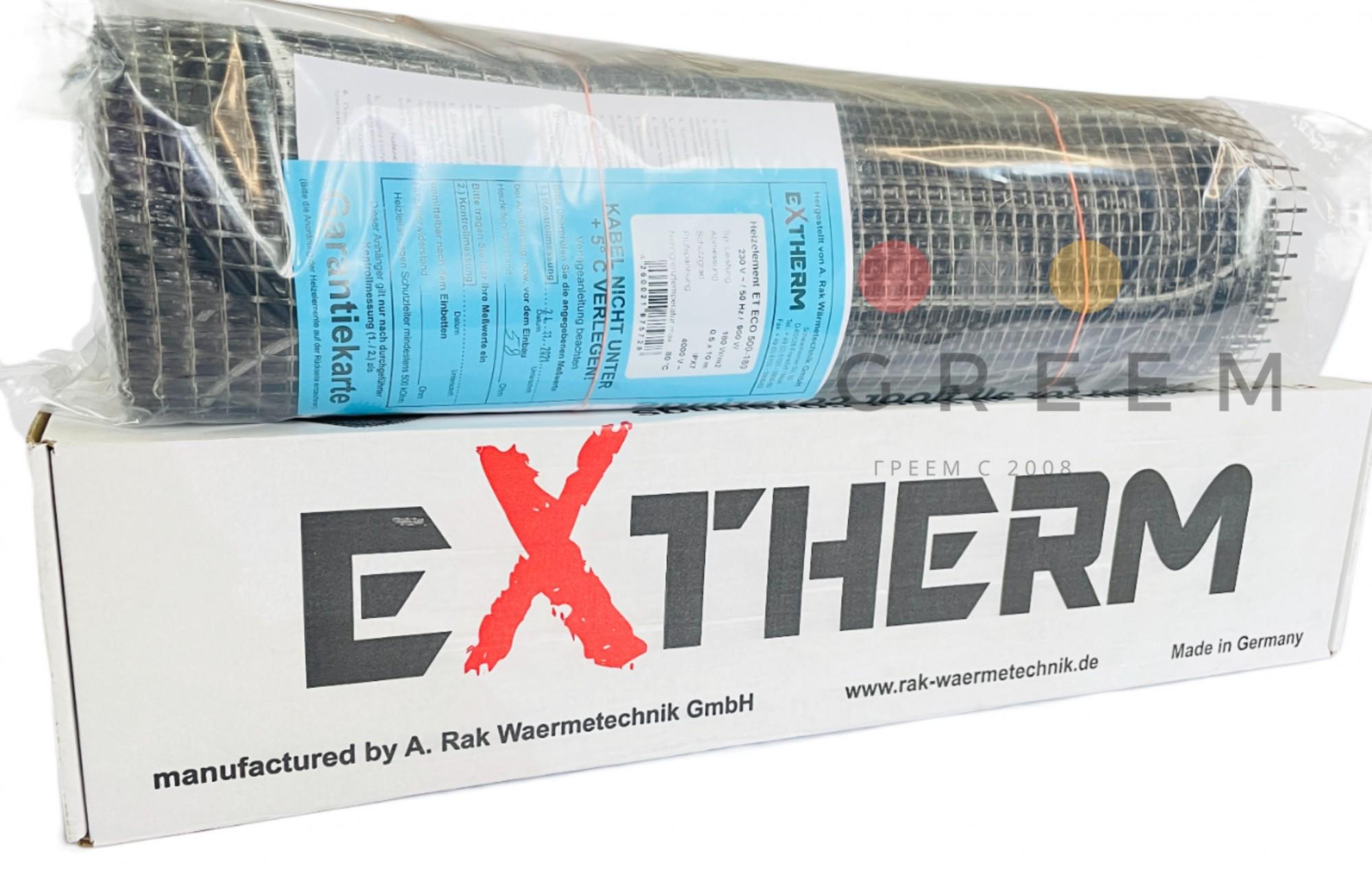 ᐉ Тепла підлога під плитку Extherm 180 Вт/м2 4,5 м²+механічний ...