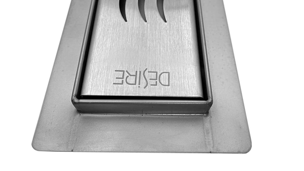 ᐉ Линейный трап из нержавейки с поворотным сифоном DESIRE Wave 900 мм ...