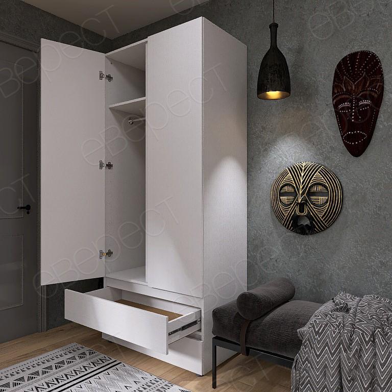 ᐉ Шкаф Everest ШЛ 2 Лайт Everest ЛДСП Нимфея альба • Купить в Киеве Украине • Лучшая цена в