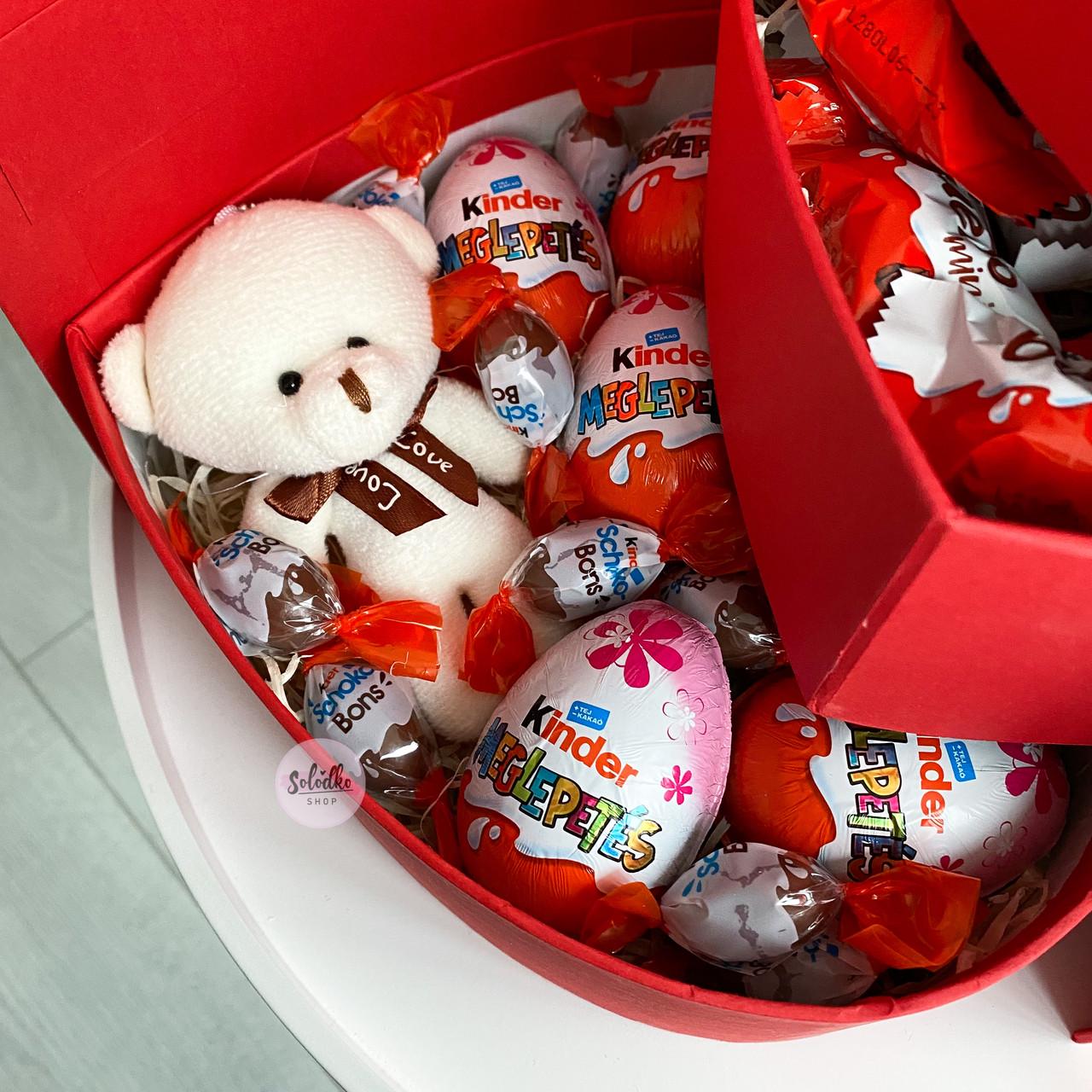 ᐉ Подарок премиум с розами/сладостями/мишкой (E204) • Купить в Киеве, Украине • Лучшая цена в ...