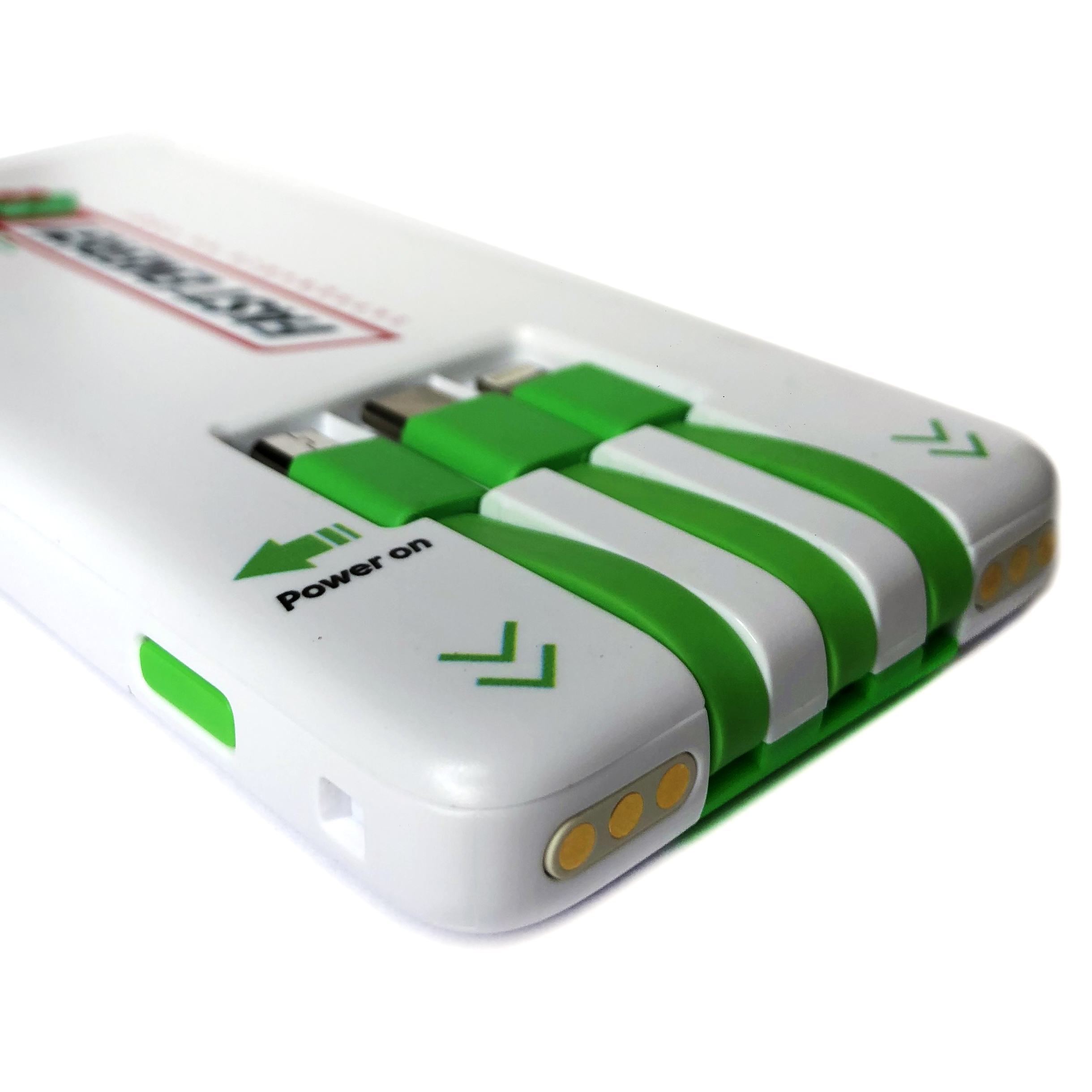 ᐉ Повербанк 5000 mAh со встроенными кабелями Micro USB / Lightning ...