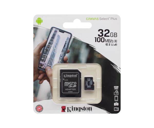 ᐉ Карта памяти Kingston MicroSDHC UHS-1 10 Class и адаптер 32 Gb Black ...
