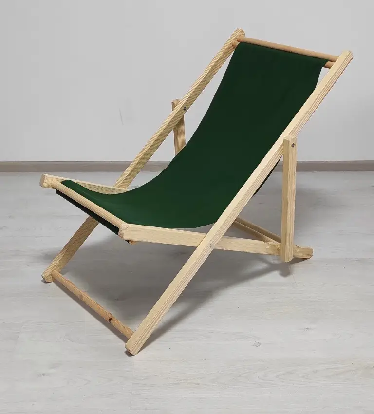 ᐉ Шезлонг для дачі пляжу Зелений КШ 002 • Краща ціна в Києві Україні