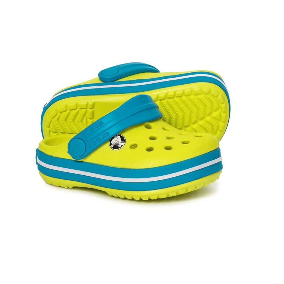 ᐉ Сабо дитячі Crocs Crocband Kids Tennis Ball р. 23/24 Green/Ocean ...