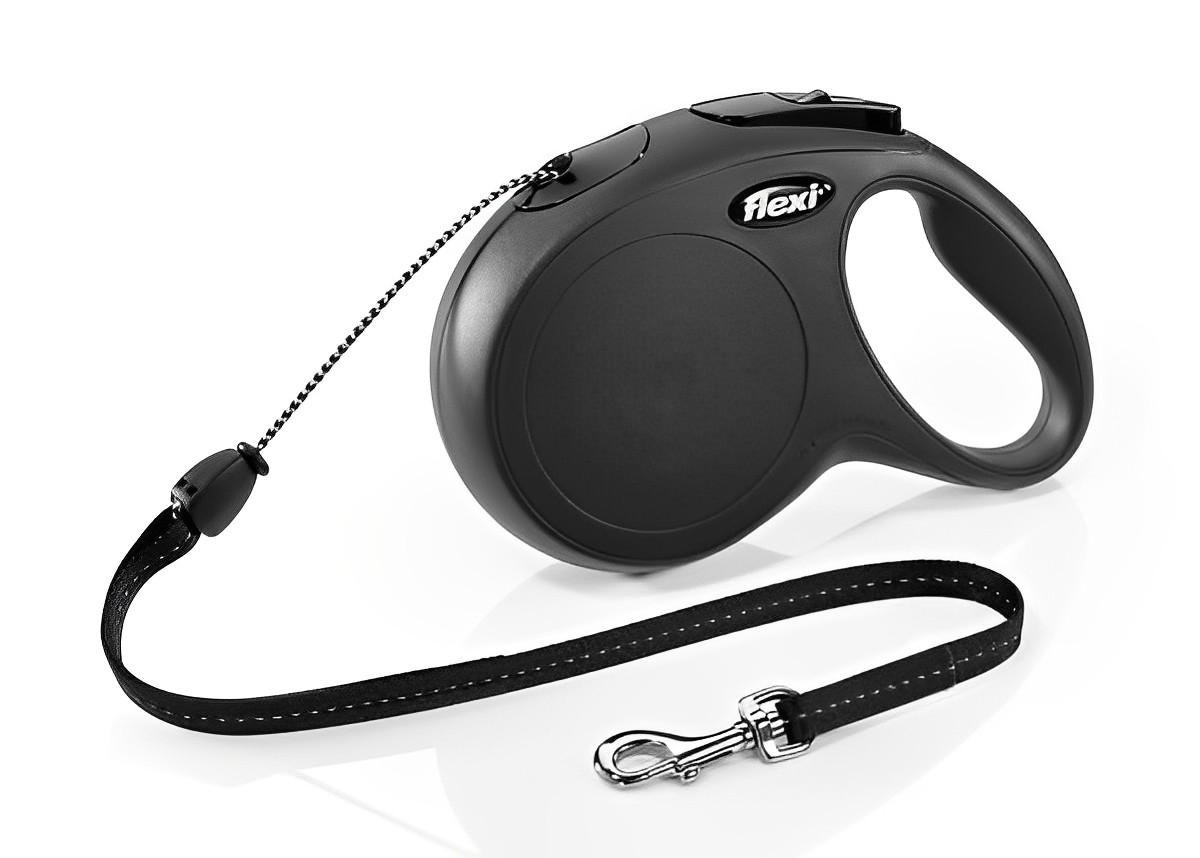 ᐉ Рулетка-поводок FLEXI Classic M 5 м до 20 кг Черный (1349280036)