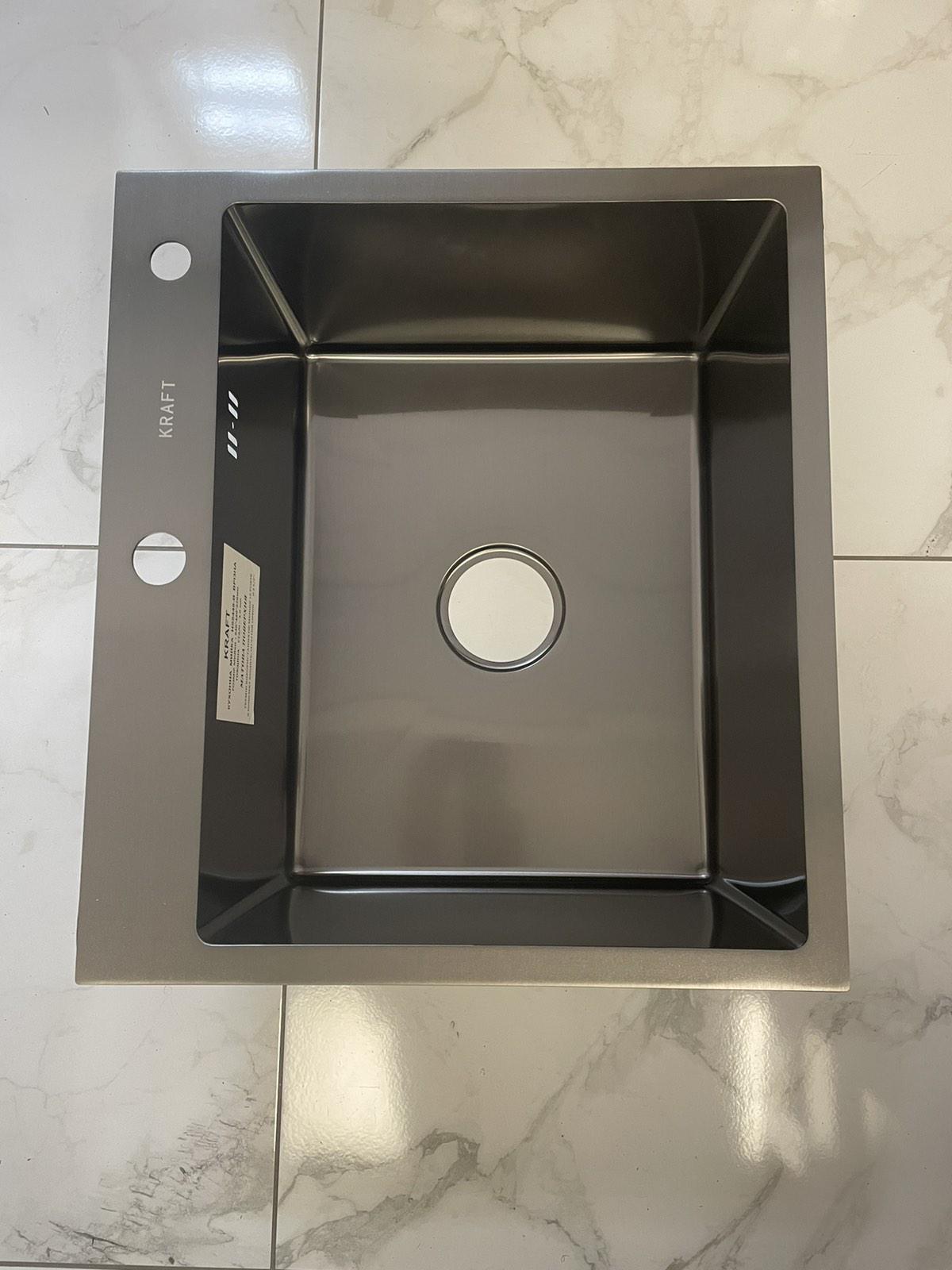 ᐉ Мойка для кухни Kraft 5448 PVD 4в1 540х480/215 мм и смеситель с ...