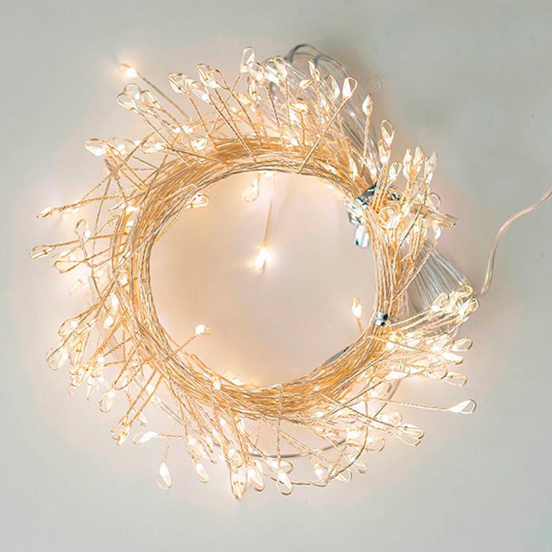 ᐉ Гирлянда светодиодная Lesko 702623591322 USB с пультом 9 м 300LED ...