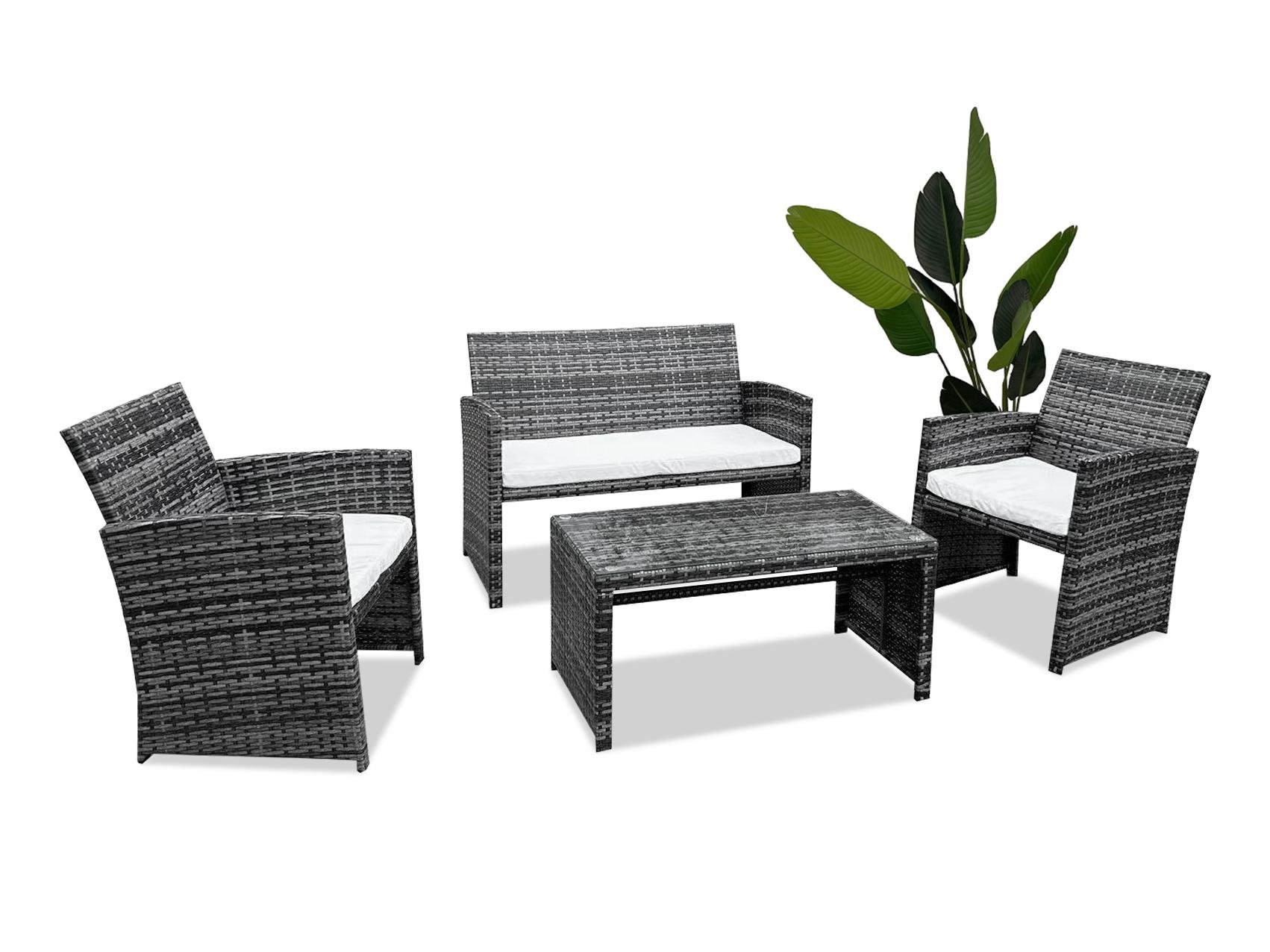 ᐉ Набір садових меблів Just Relax Комфорт Мікс зі світлими подушками ...