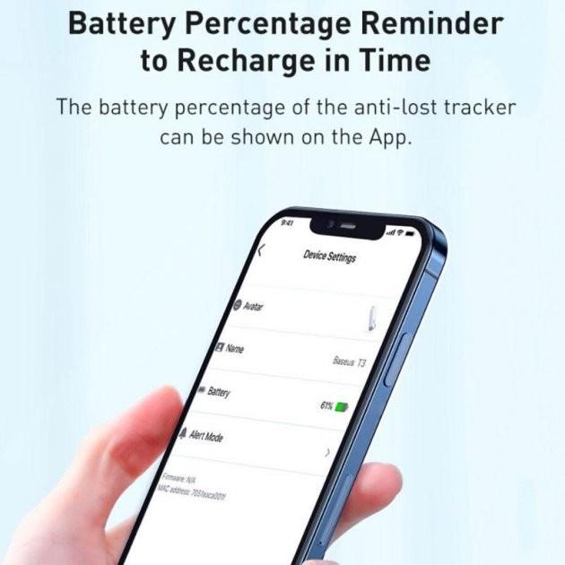 ᐉ Брелок поисковый умный Baseus Intelligent T3 Rechargeable Anti-lost ...