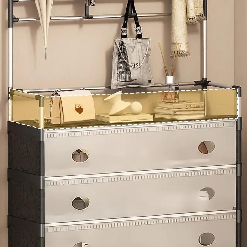 ᐉ Підлогова вішалка для одягу з полицею для взуття 172x63x28 см (17154 ...