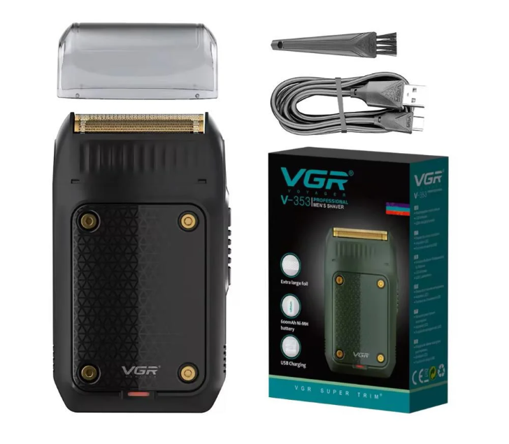 ᐉ Електробритва VGR V-353 BLACK для сухого та вологого гоління Waterproof • Краща ціна в Києві ...