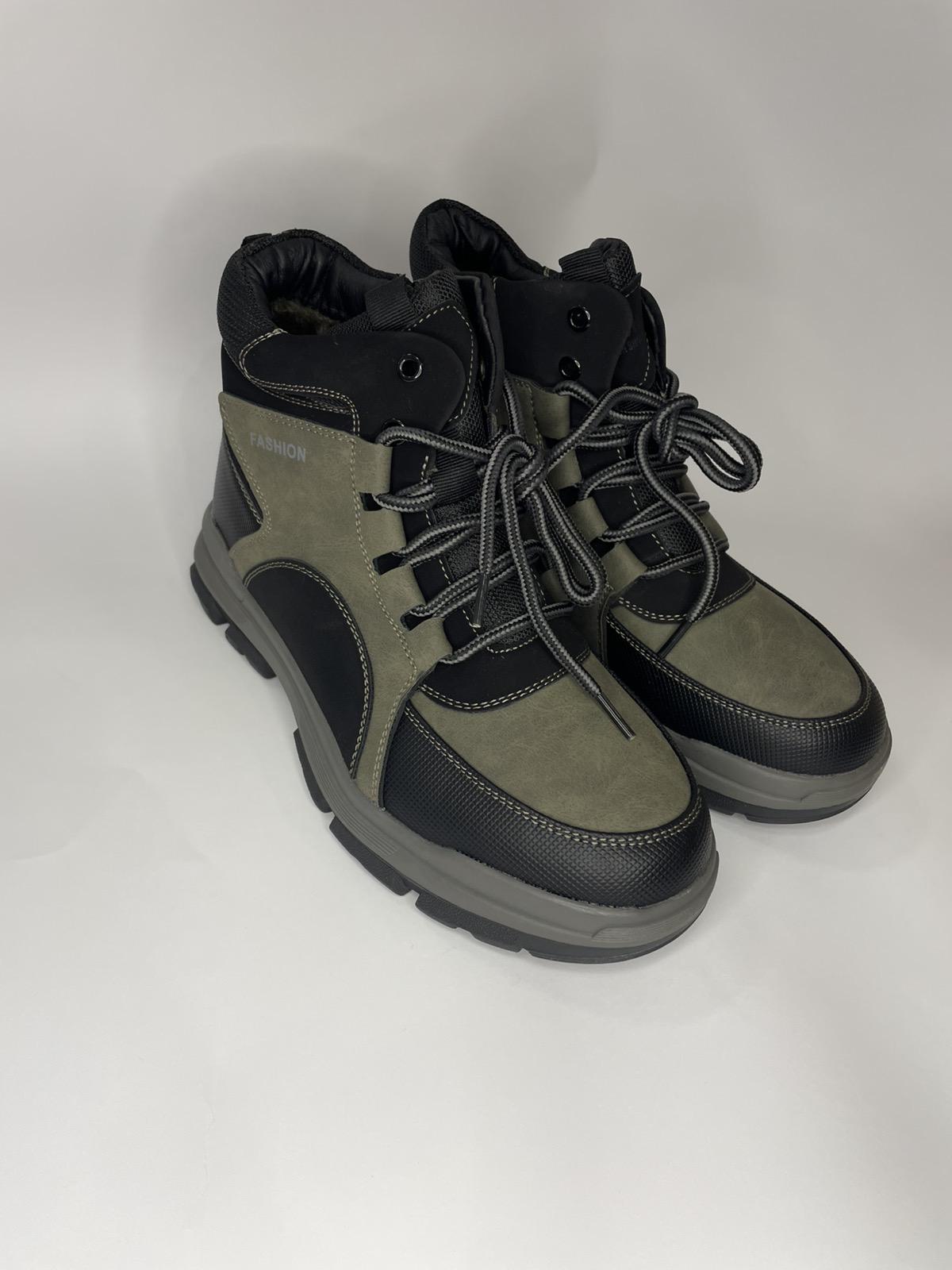 ᐉ Черевики Lilin 576/39 25 см р. 39 Чорний/Хакі (31588314) • Краща ціна ...