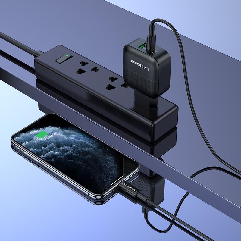 ᐉ Зарядное устройство для телефона Borofone BA46A USB/Type-C Quick ...